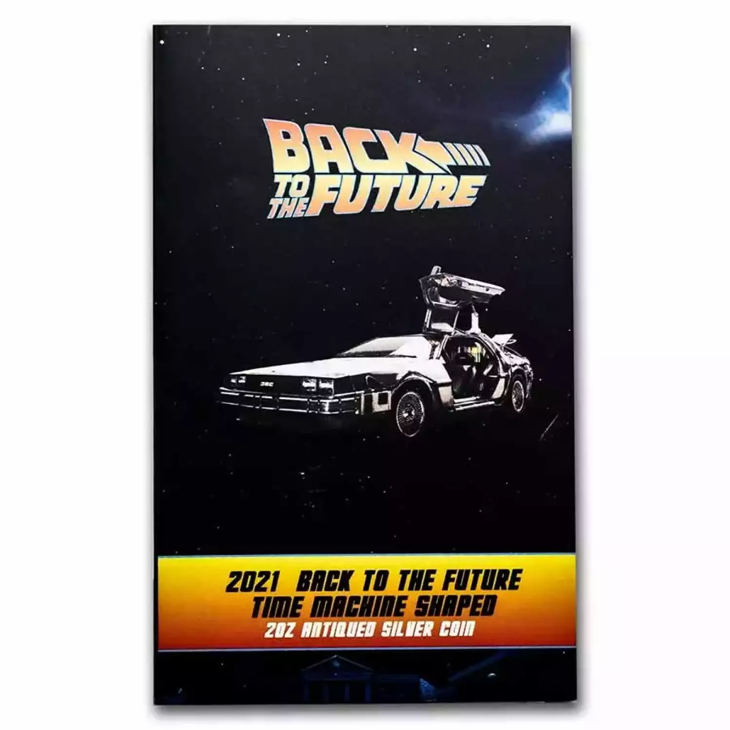 2021 Niue 2 oz Silver $5 Back to the Future Delorean Time Machine ...