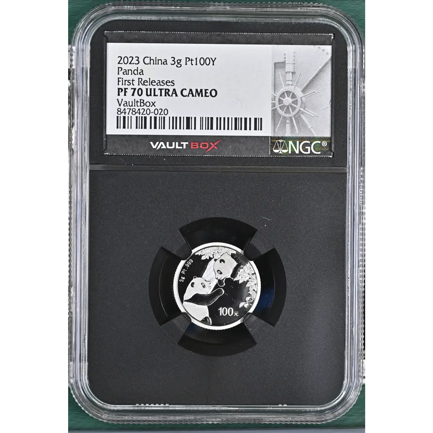2023 3 Gram Platinum Panda NGC PF-70 ULTRA CAMEO First Releases - Stout ...