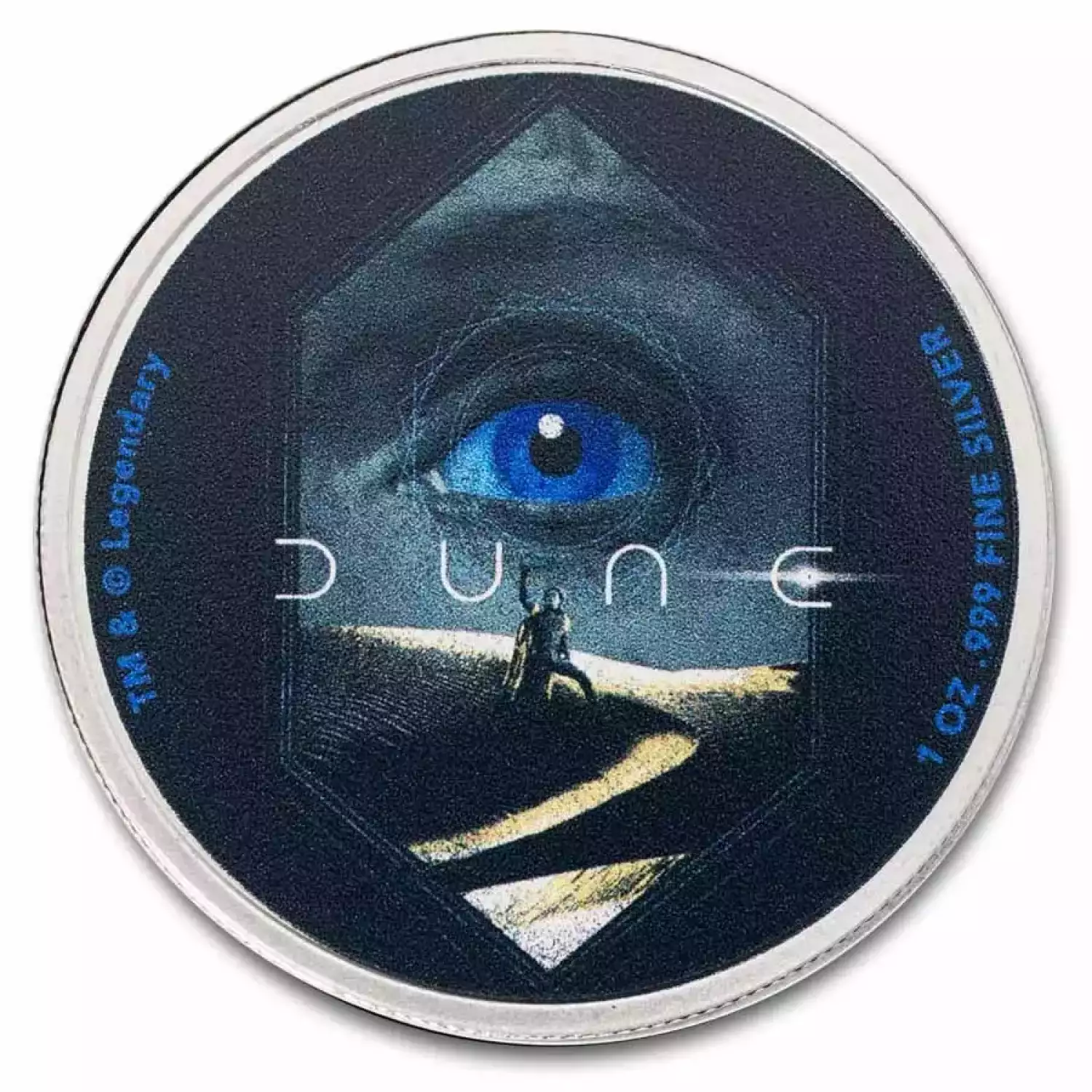 DUNE 2 Blue Eyes Paul 1 oz Silver Round (Colorized w/TEP) - Stout Gold ...